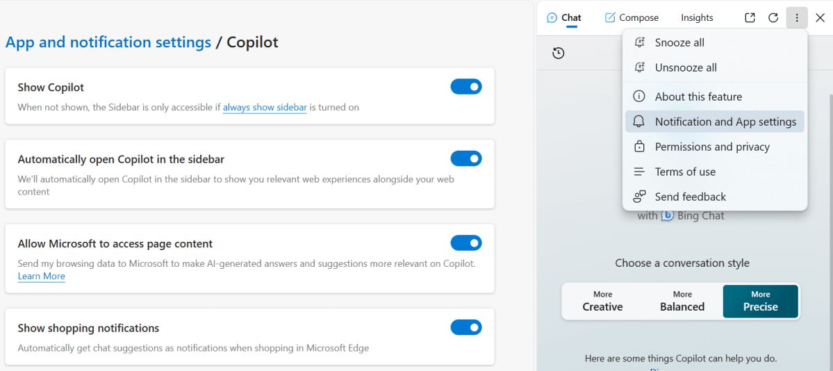 Enabling Copilot Data Ai